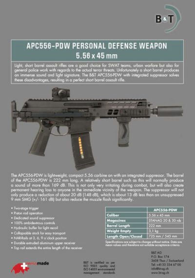 Brochures – B&T AG